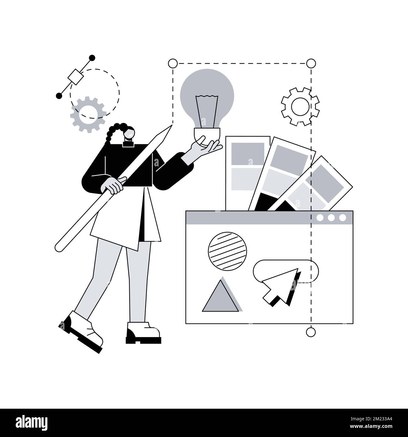 Logo design abstract concept vector illustration. Logo creation ...