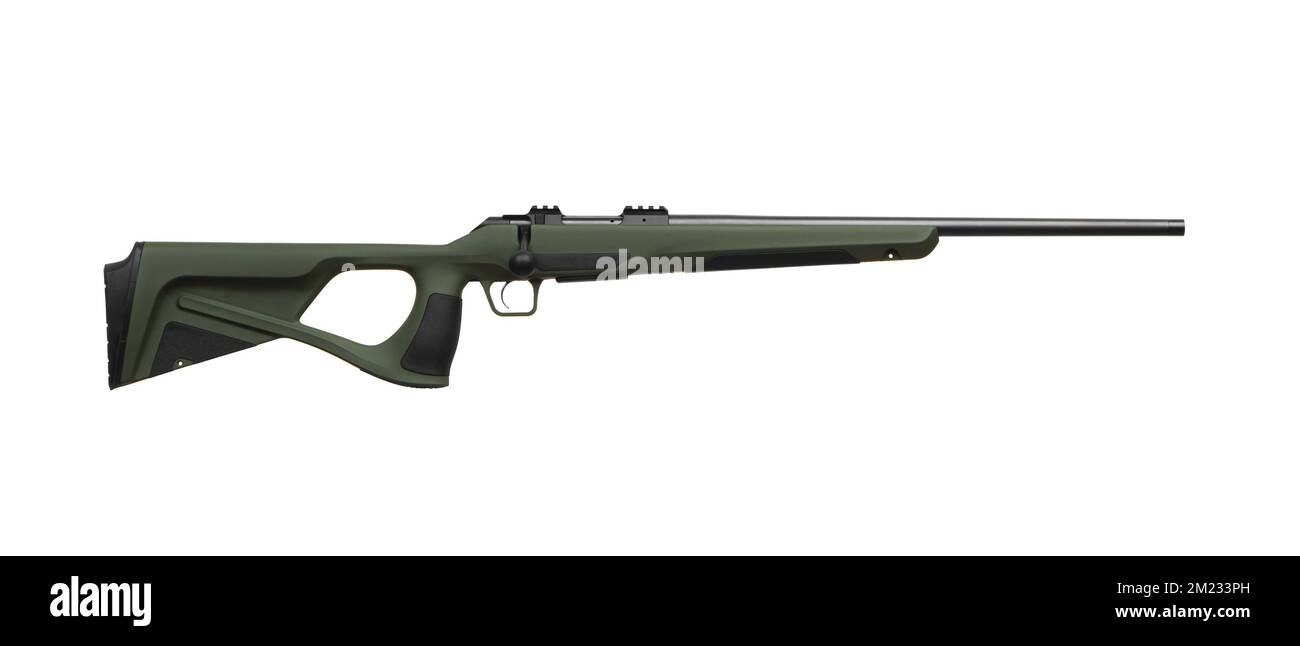 Rifle with plastic stock. Weapons for sports, hunting and self-defense ...