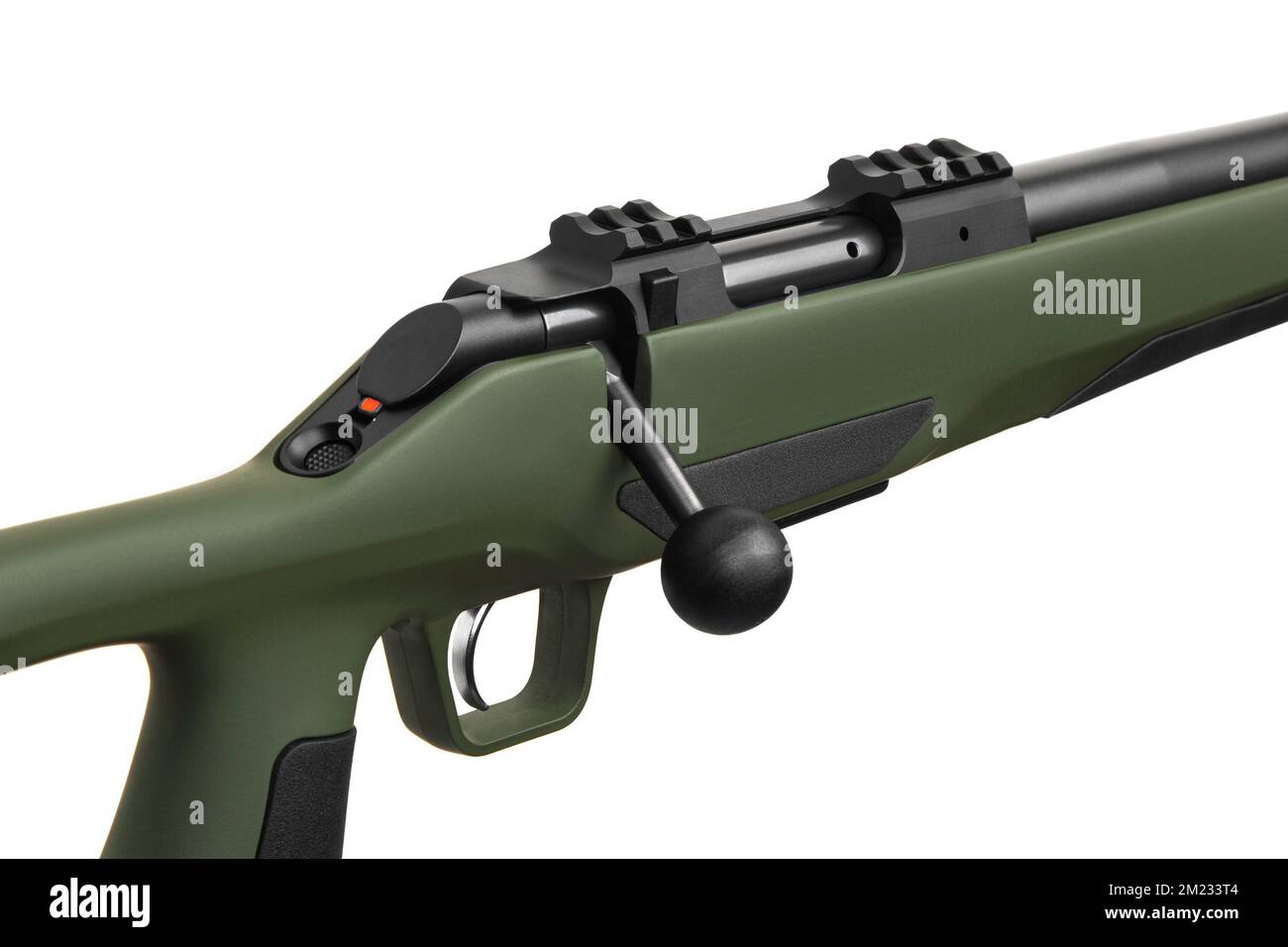 Rifle with plastic stock. Weapons for sports, hunting and self-defense ...