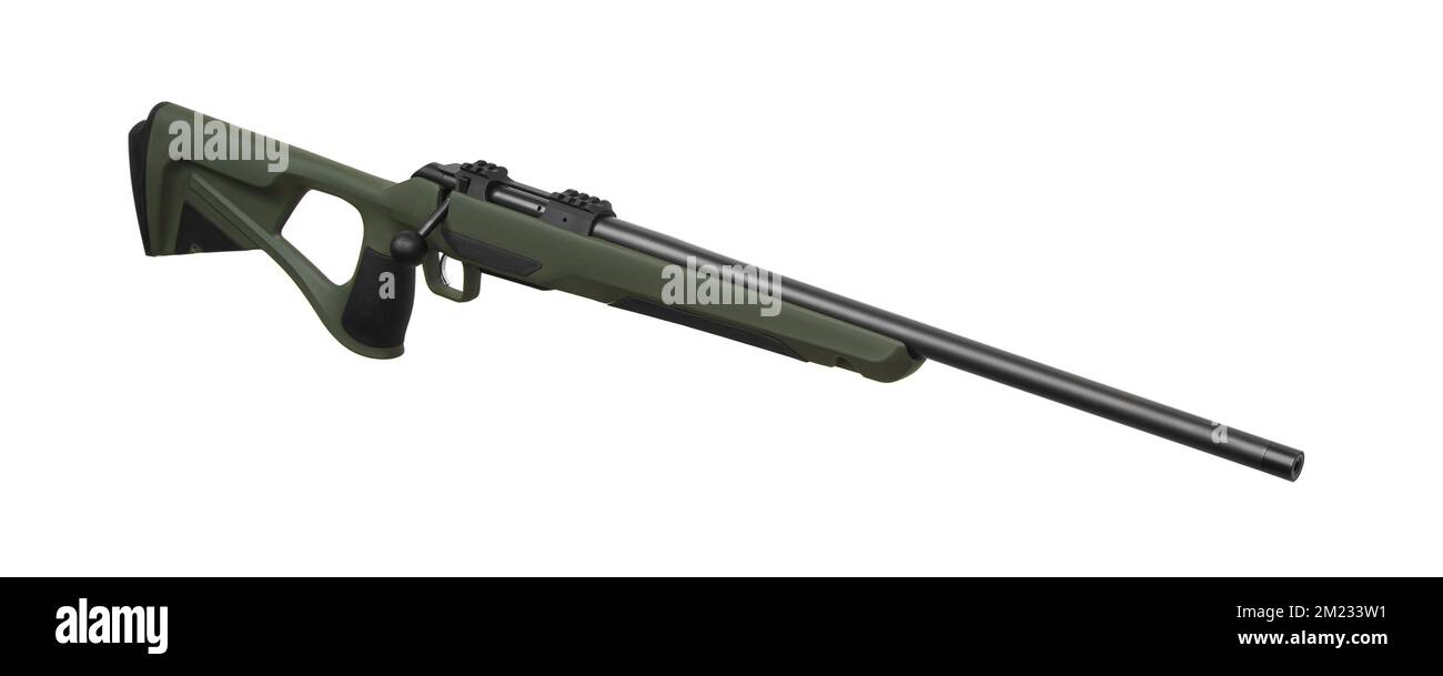 Rifle with plastic stock. Weapons for sports, hunting and self-defense ...
