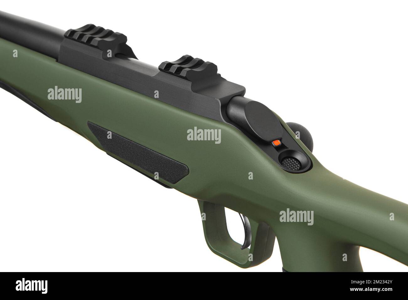 Rifle with plastic stock. Weapons for sports, hunting and self-defense ...