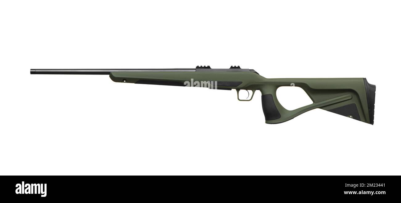 Rifle with plastic stock. Weapons for sports, hunting and self-defense ...