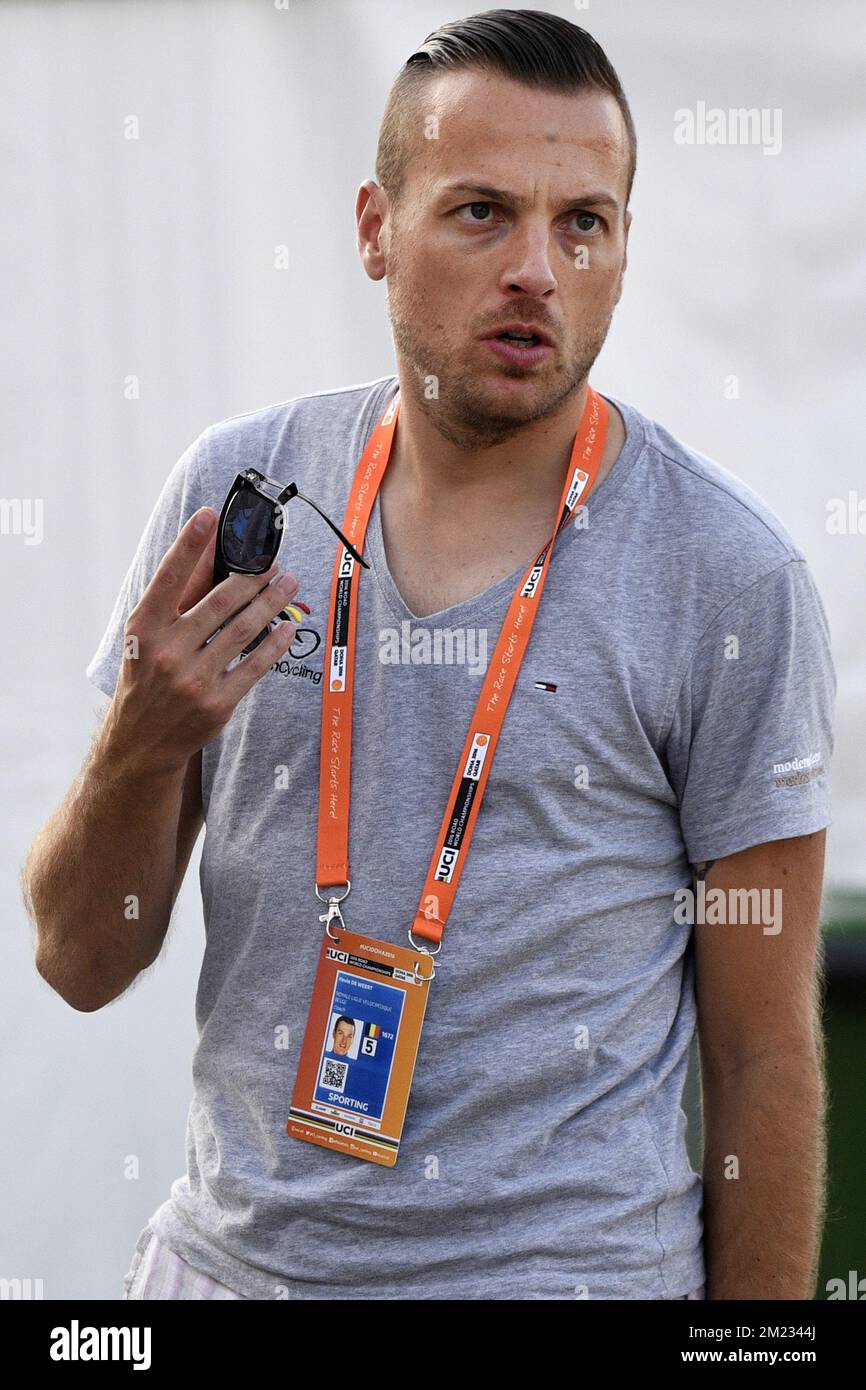 Kevin De Weert, coach of the Belgian national cycling team pictured ...
