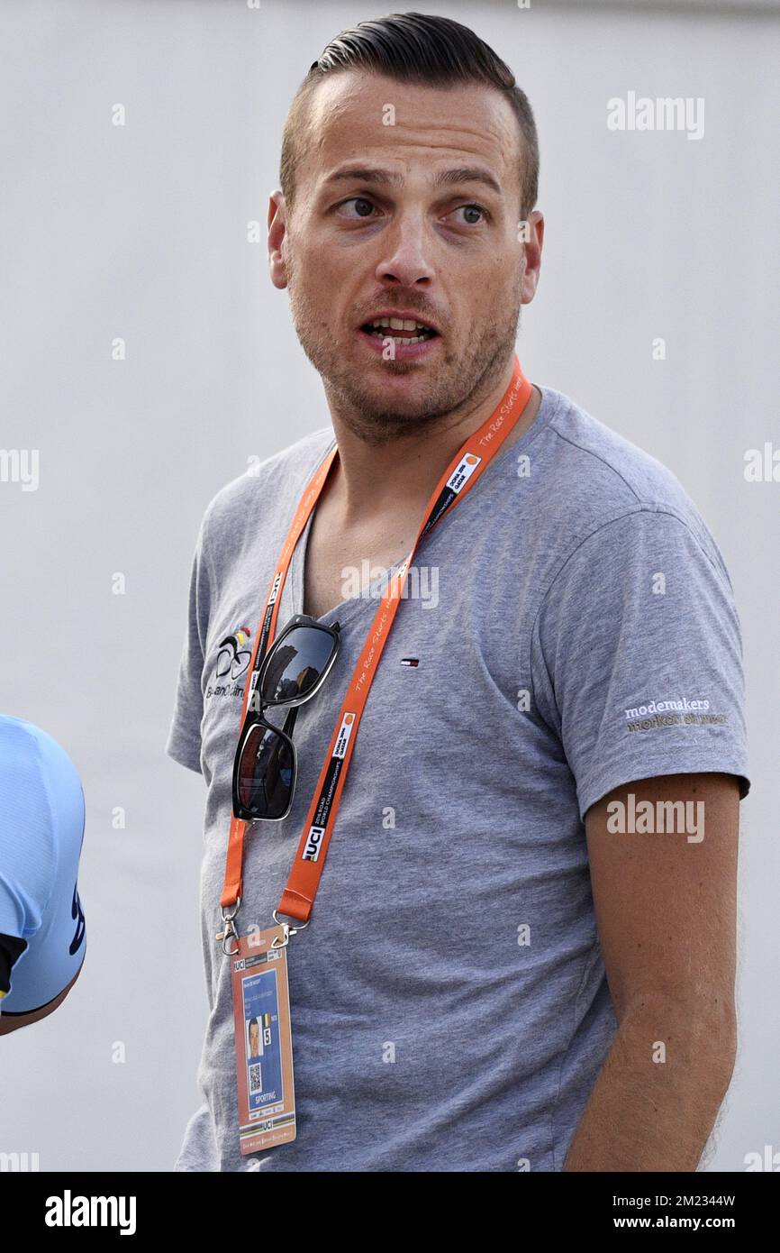 Kevin De Weert, coach of the Belgian national cycling team pictured ...