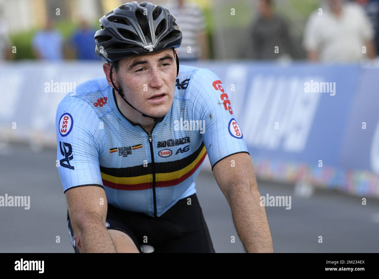 Belgian Christophe Noppe pictured after the men's under 23 road race at ...