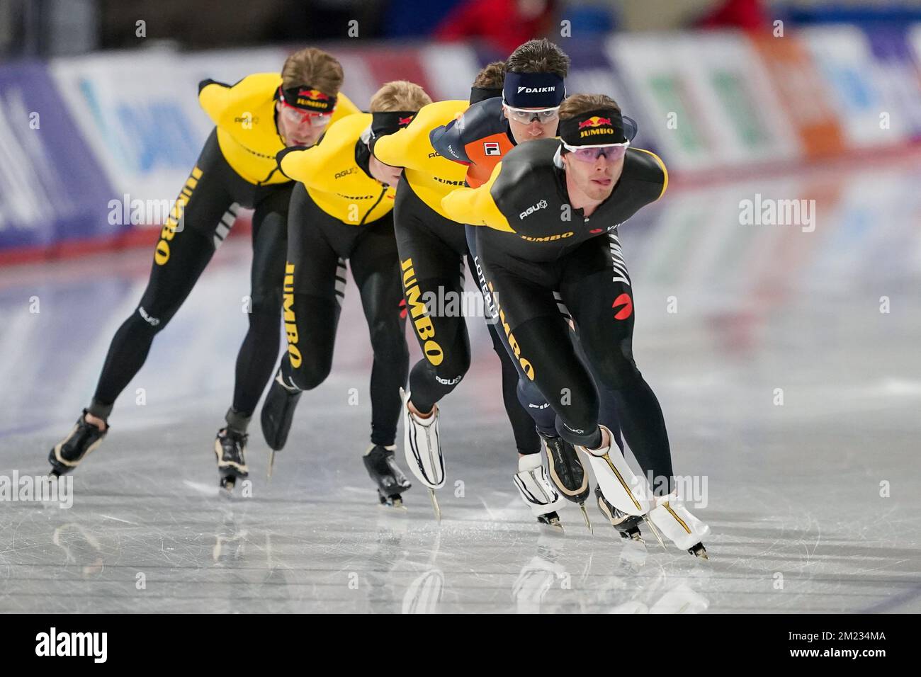 CALGARY, CANADA - DECEMBER 13: Mats Stoltenborg of Team Jumbo Visma ...