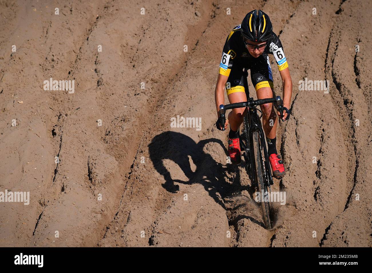 Belgian Jolien Verschueren pictured in action during the women elite ...