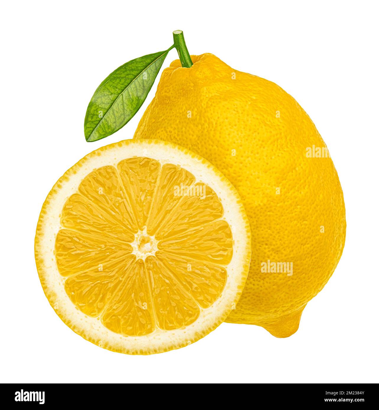 Lemon isolated on white background Stock Photo - Alamy