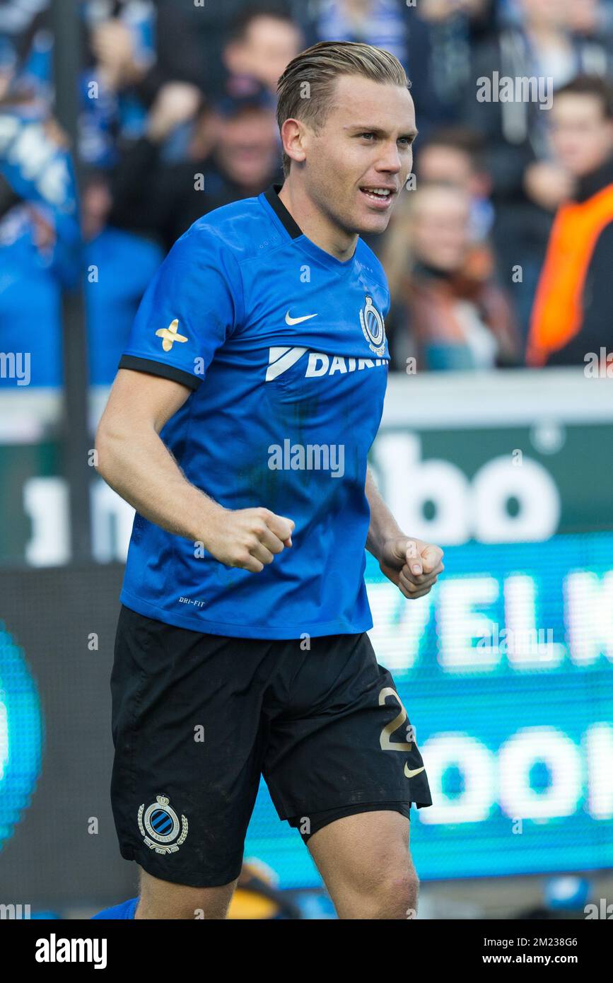 Club's Rudy Ruud Vormer celebrates after scoring during the Jupiler Pro ...