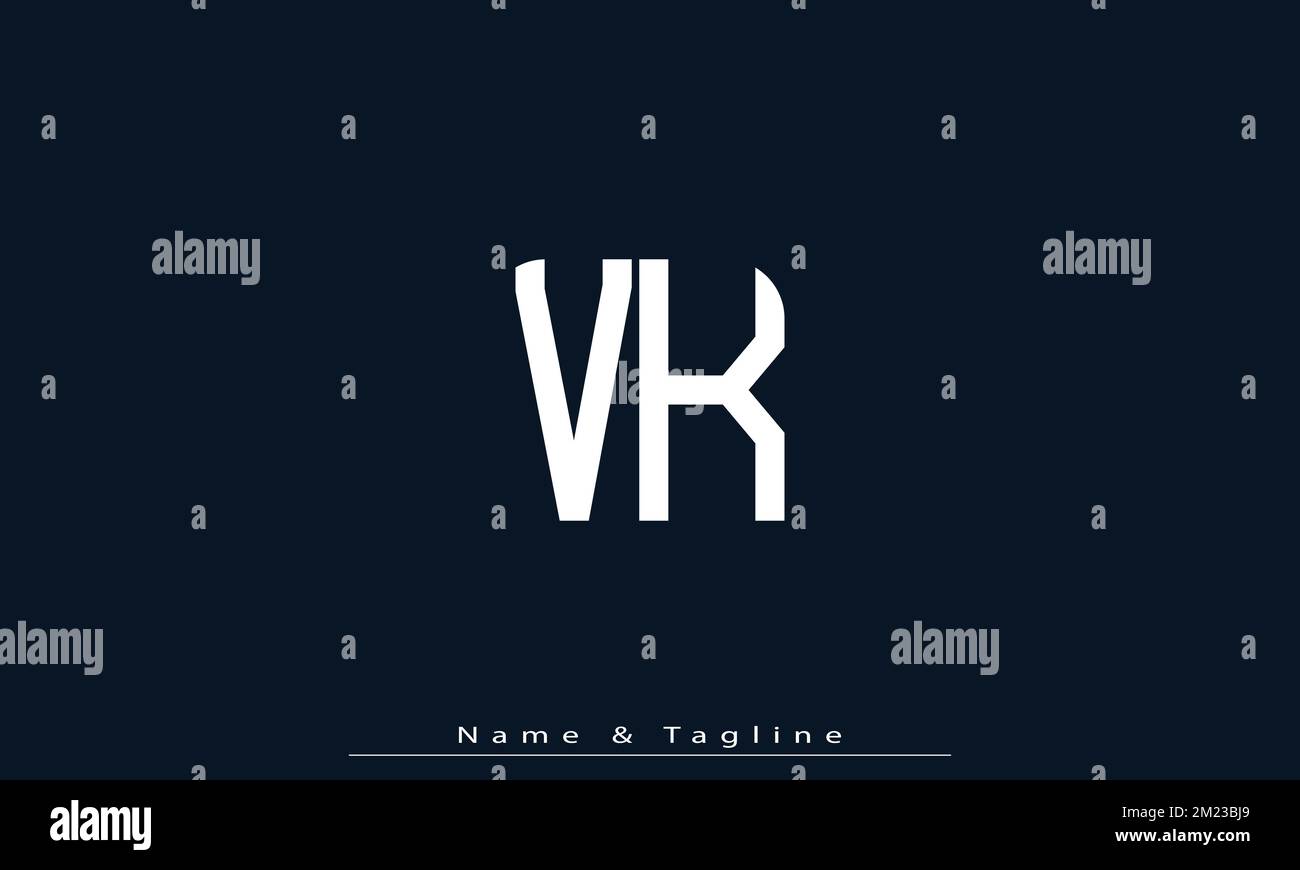 Letters vk Stock Vector Images - Alamy