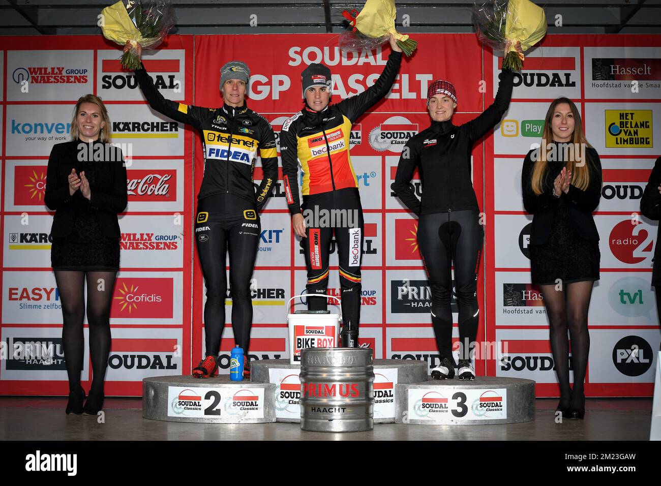 Belgian Ellen Van Loy, Belgian Sanne Cant and US Ellen Anderson ...