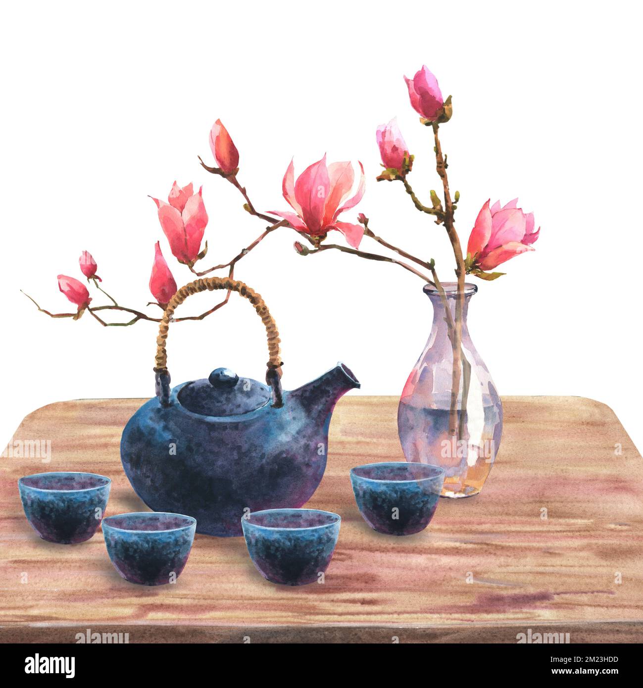 Japanese tea ceremony drawing hi-res stock photography and images - Alamy