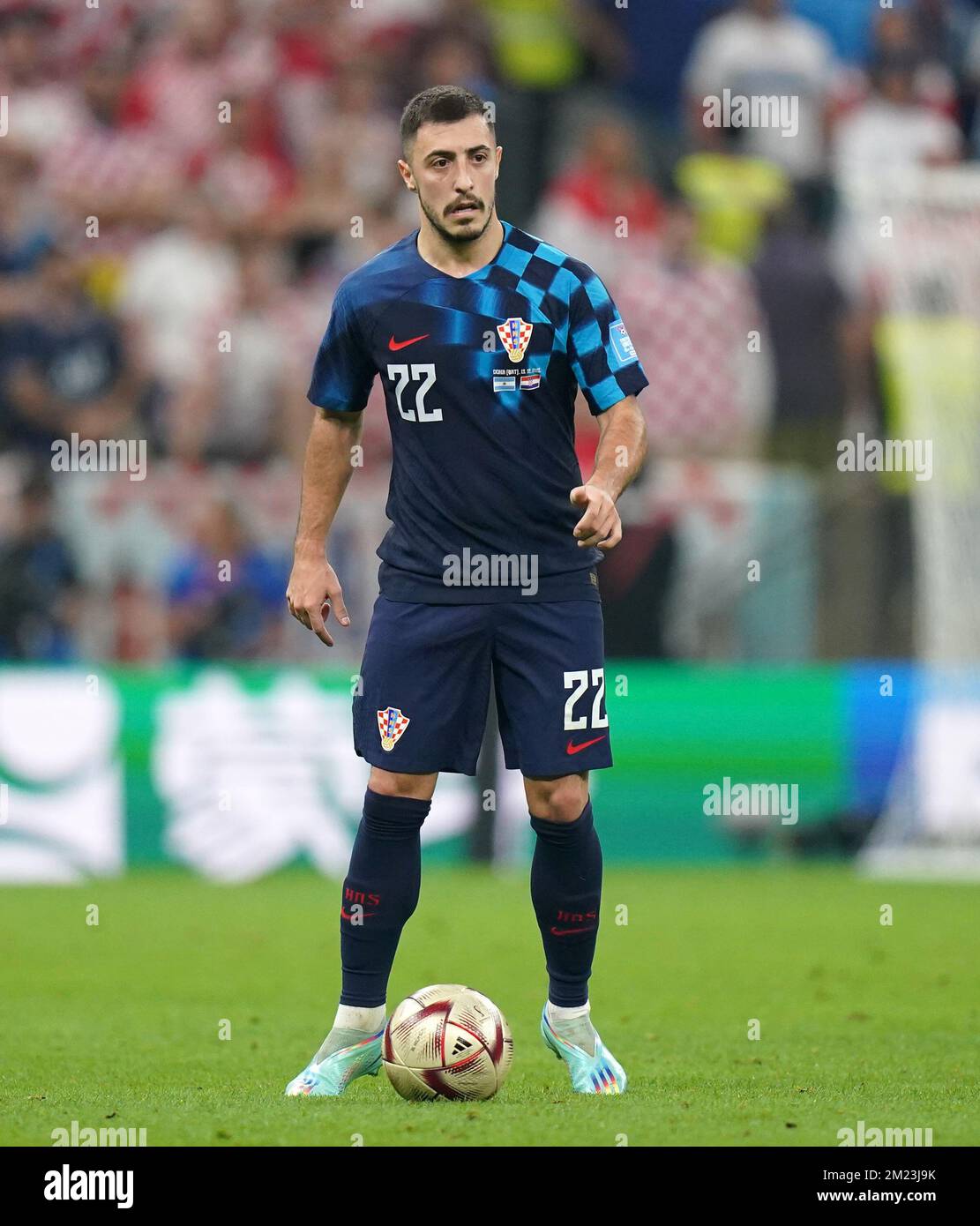 Croatia's Josip Juranovic during the FIFA World Cup Semi-Final match at ...