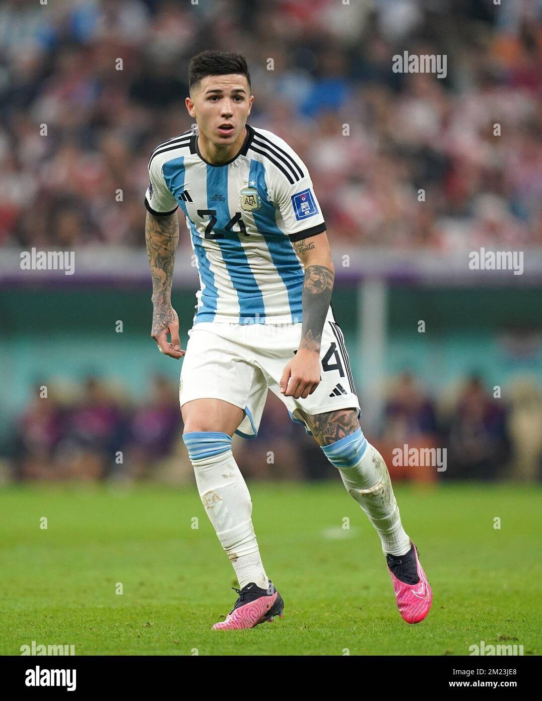 Argentina's Enzo Fernandez during the FIFA World Cup Semi-Final match ...