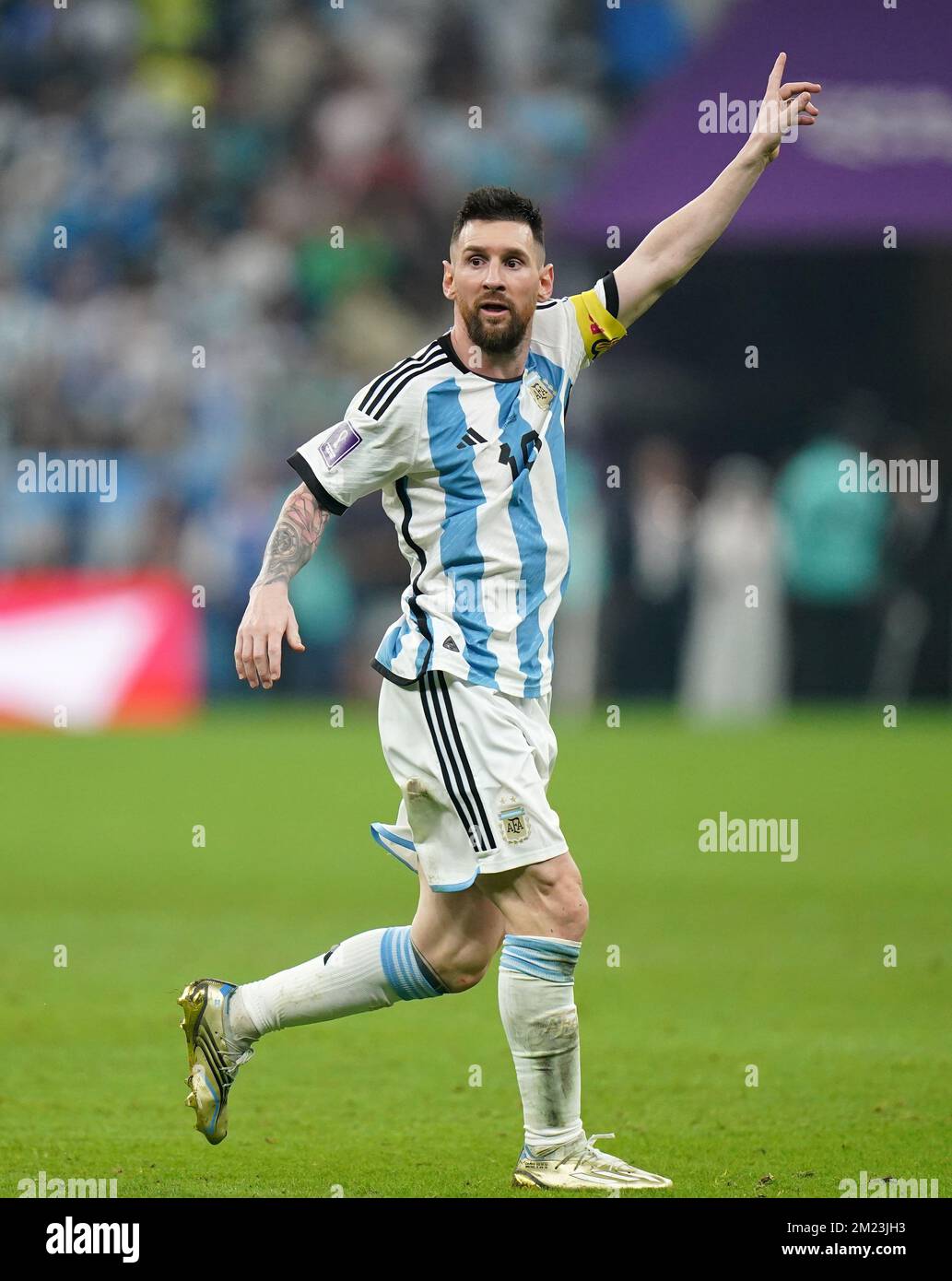 Argentina's Lionel Messi during the FIFA World Cup Semi-Final match at ...