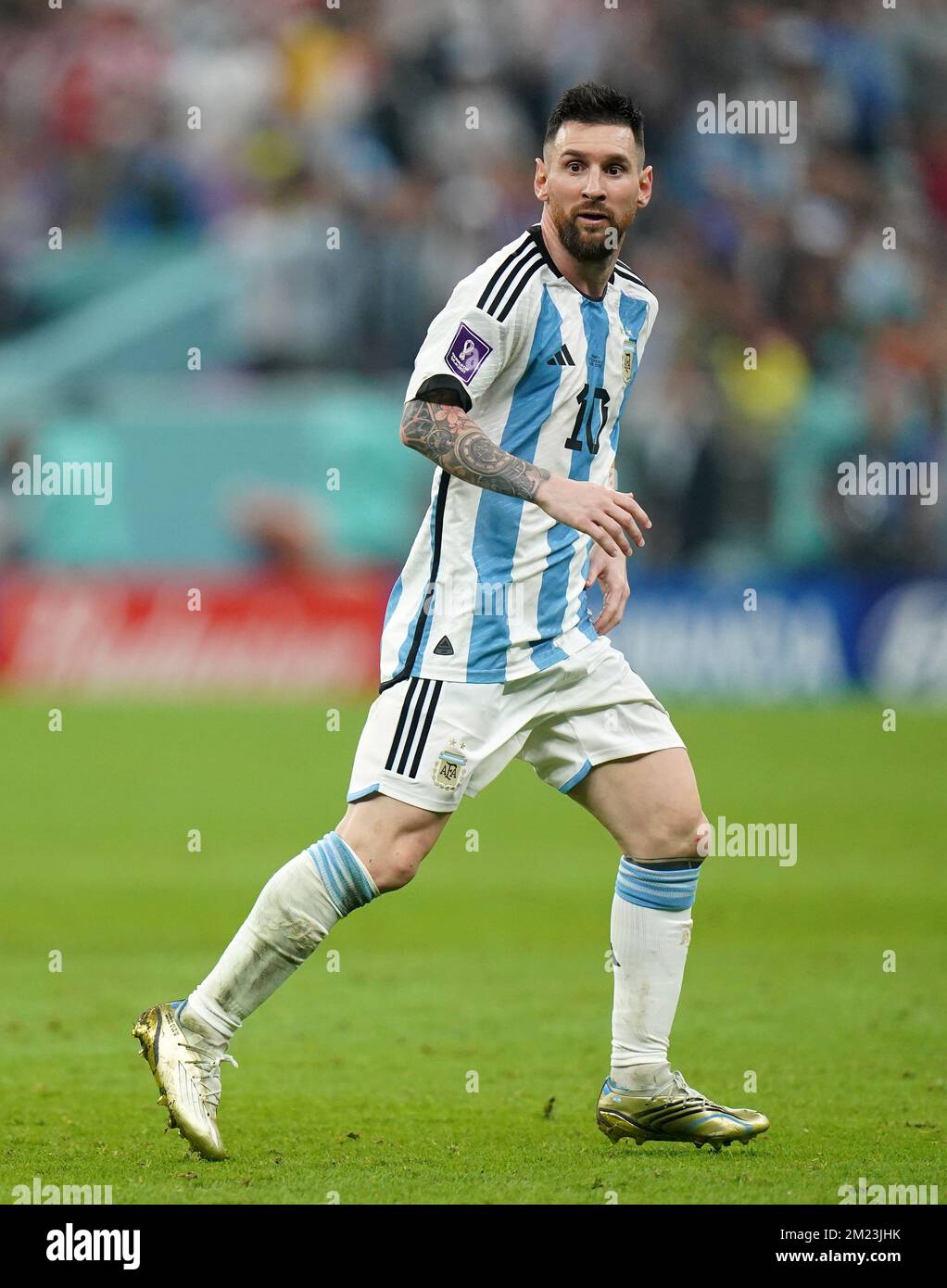 Argentina's Lionel Messi during the FIFA World Cup Semi-Final match at ...