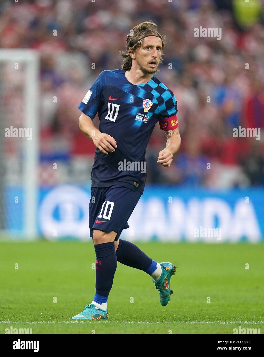 Croatia's Luka Modric during the FIFA World Cup Semi-Final match at the ...