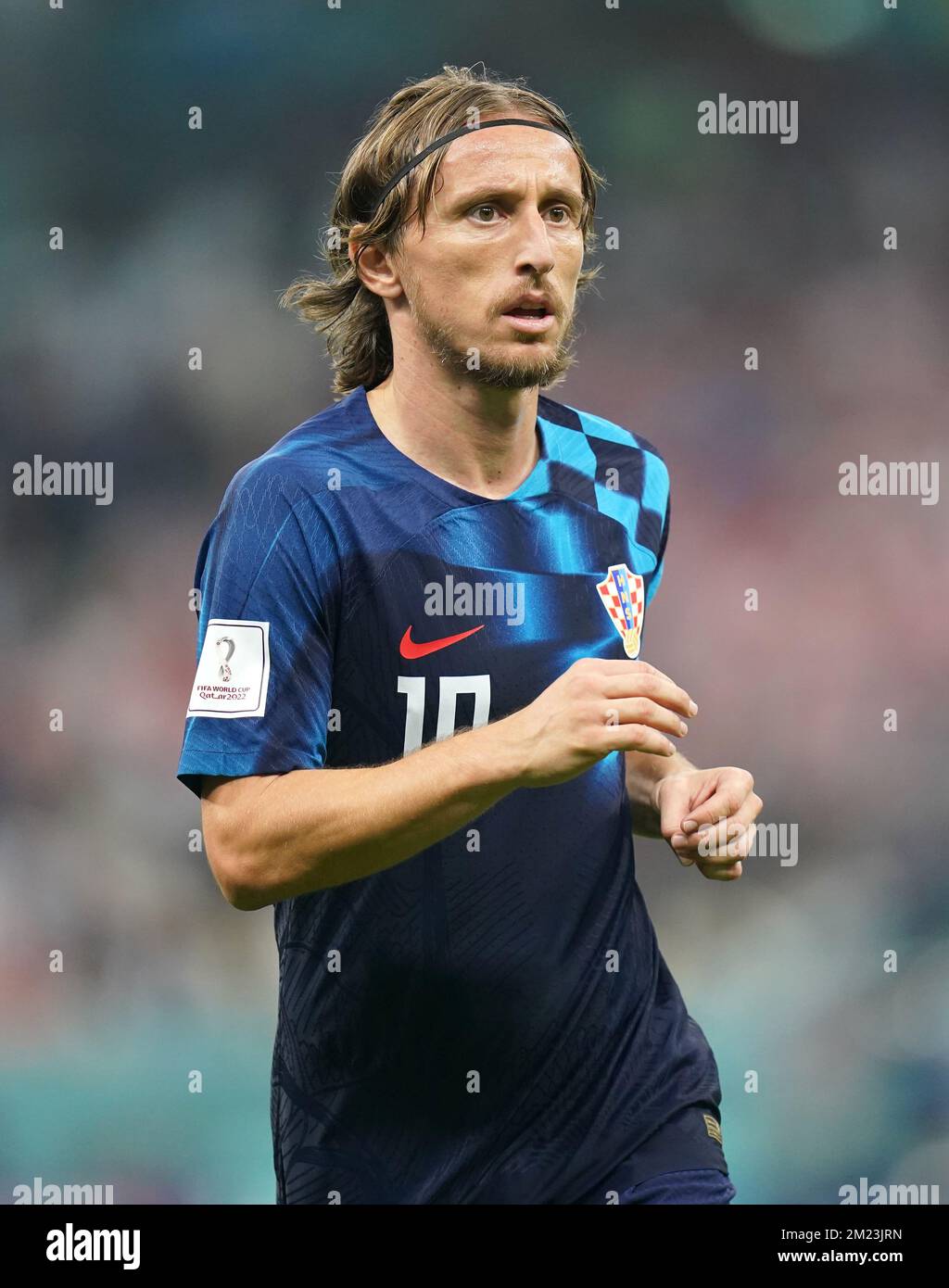 Croatia's Luka Modric during the FIFA World Cup Semi-Final match at the ...