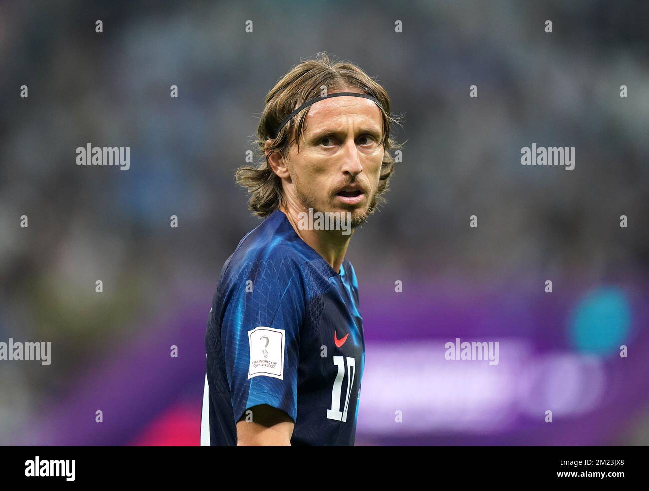 Croatia's Luka Modric during the FIFA World Cup Semi-Final match at the ...