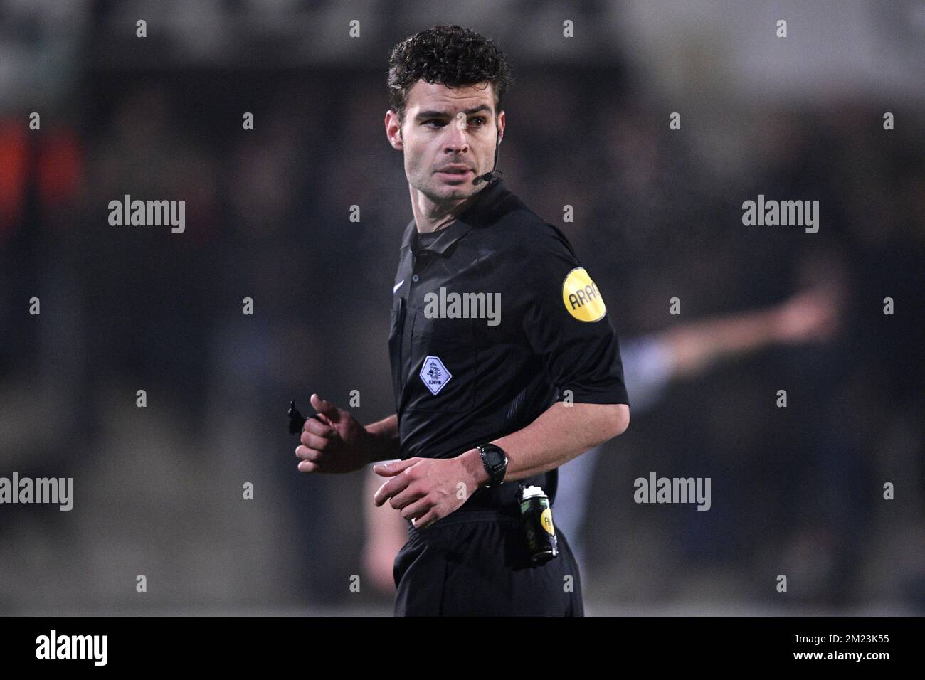 Dutch referee Erwin Blank pictured during the Proximus League match of ...