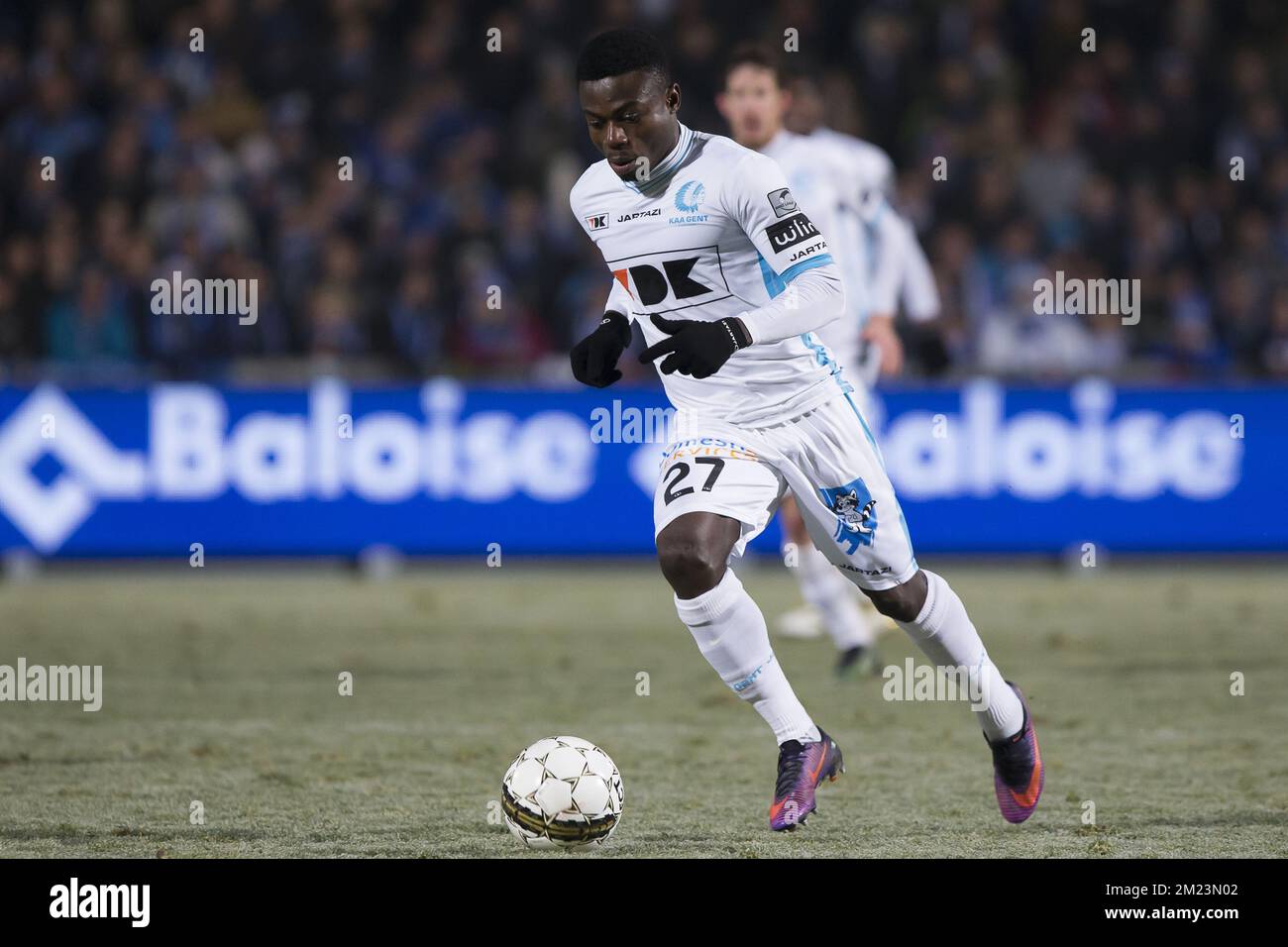 Gent's Moses Simon pictured during the Jupiler Pro League match between ...