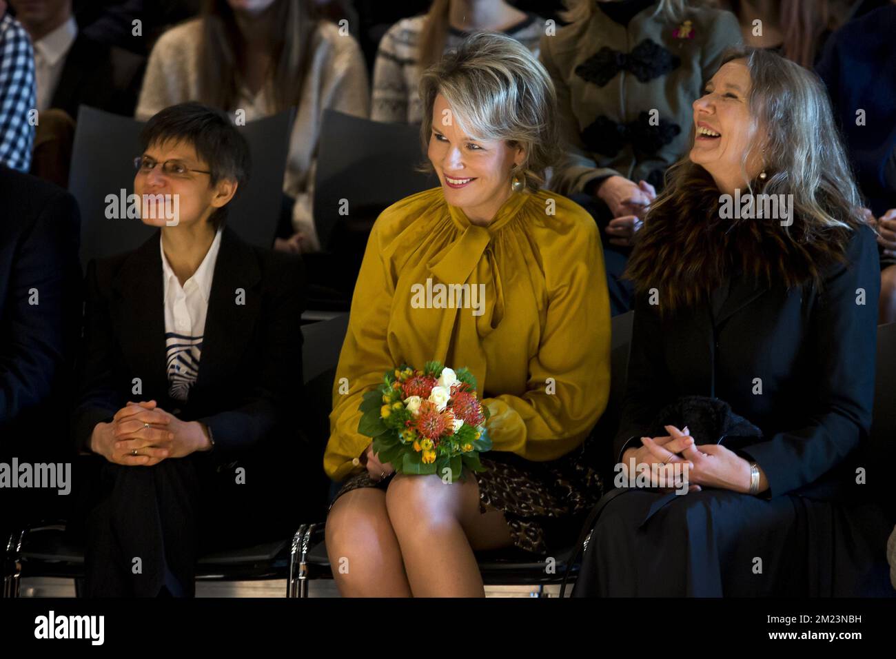 Antwerp province governor Cathy Berx, Queen Mathilde of Belgium and ...