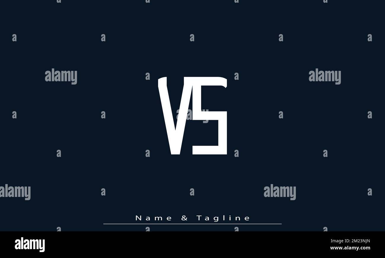 Alphabet letters Initials Monogram logo VS , SV Stock Vector Image ...