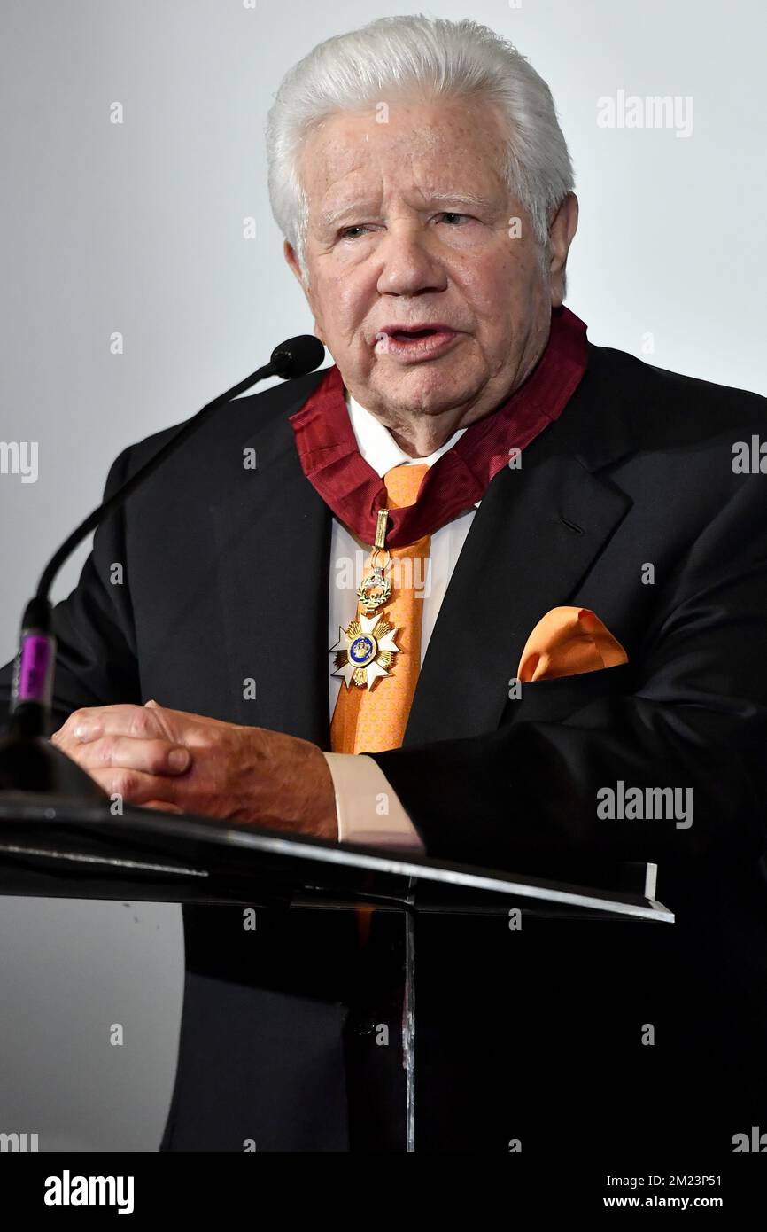 Lee Roy Mitchell, Founder and Chairman of the Board Cinemark pictured during a visit to Cinemark ...