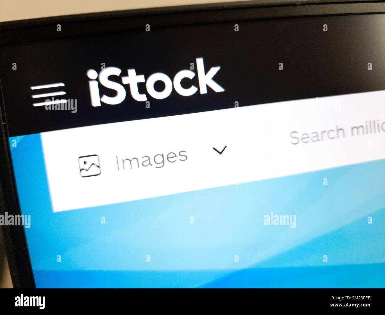 KONSKIE, POLAND - December 13, 2022: iStock website displayed on laptop ...