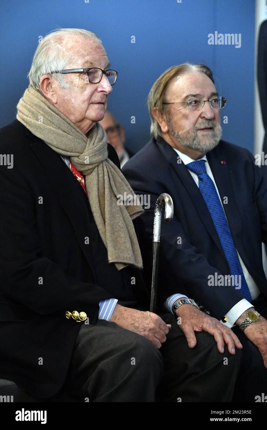 King Albert II of Belgium and Open Vld's Herman De Croo pictured during ...