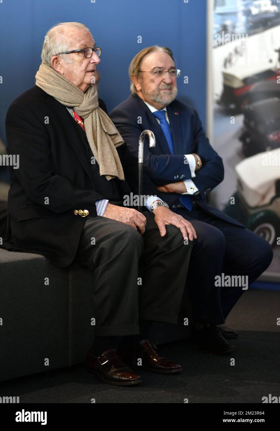 King Albert II of Belgium and Open Vld's Herman De Croo pictured during ...
