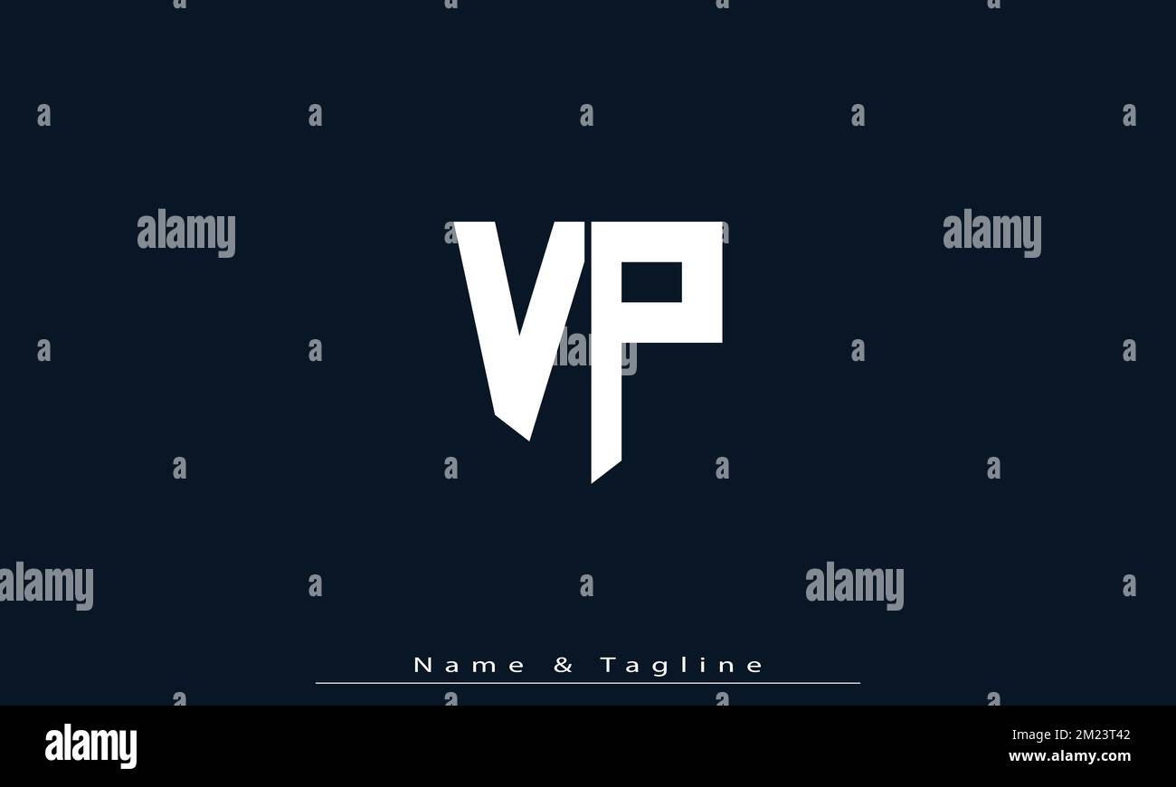 Alphabet letters Initials Monogram logo VP , PV Stock Vector Image ...