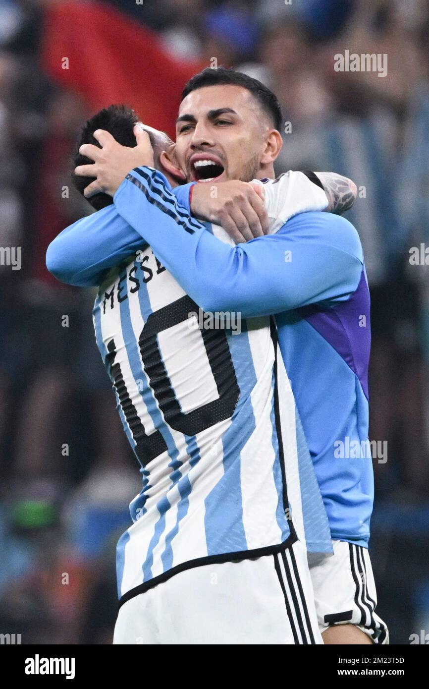 Leandro paredes lionel messi hi-res stock photography and images - Alamy