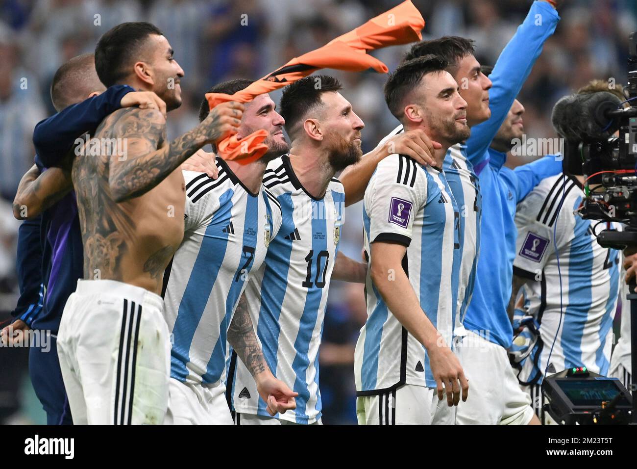 Doha, Qatar, December 13th, 2022, final jubilation Argentina with ...