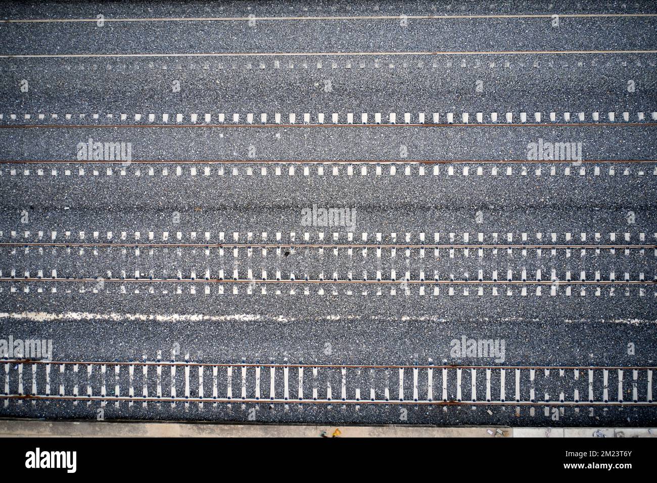 An aerial shot of a train track in Ghana Stock Photo - Alamy