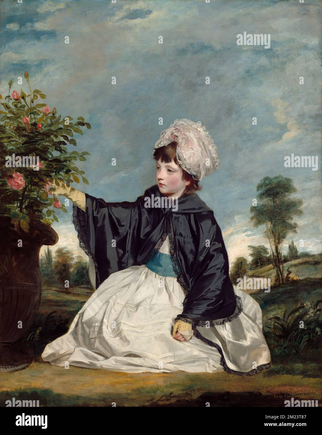 Lady Caroline Howard (1778), Painting by Joshua Reynolds Stock Photo ...