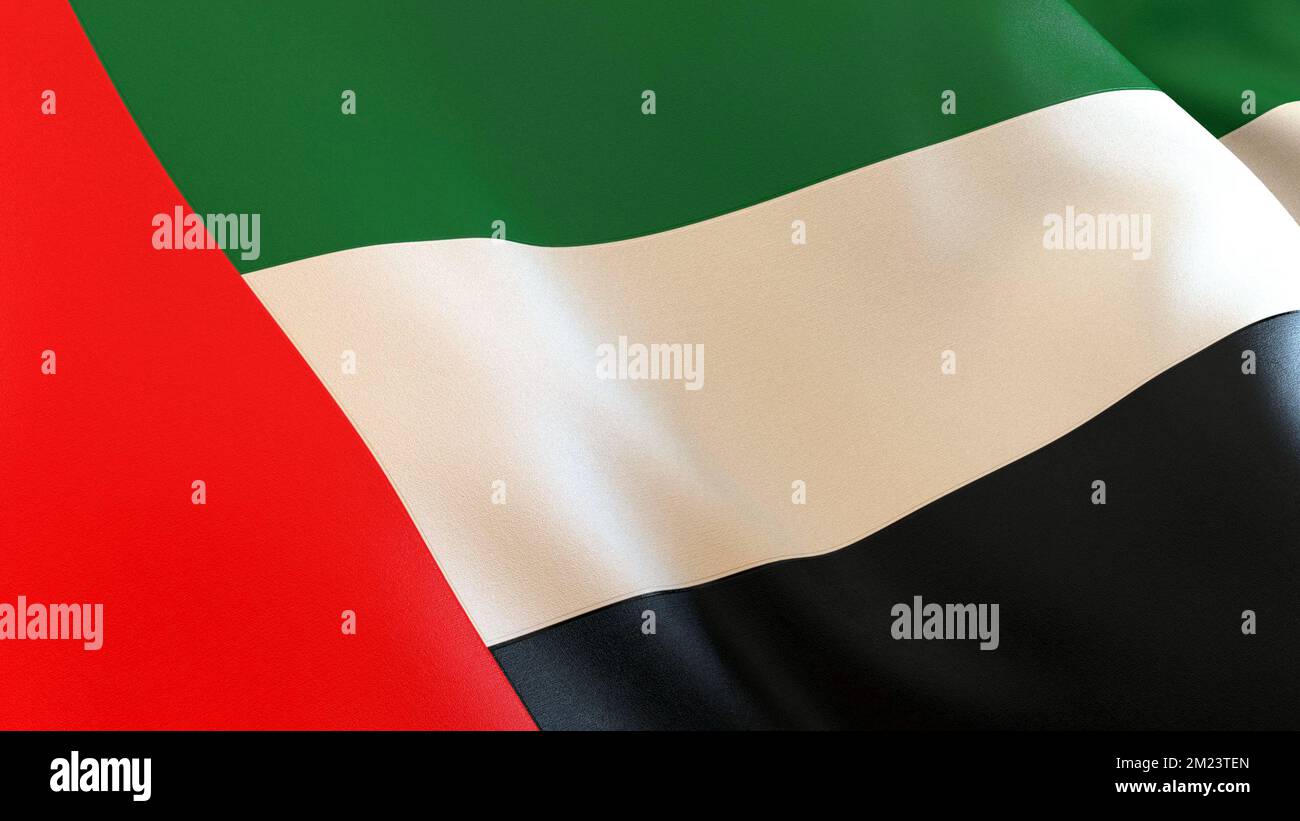 Emirati flag dubai hi-res stock photography and images - Alamy