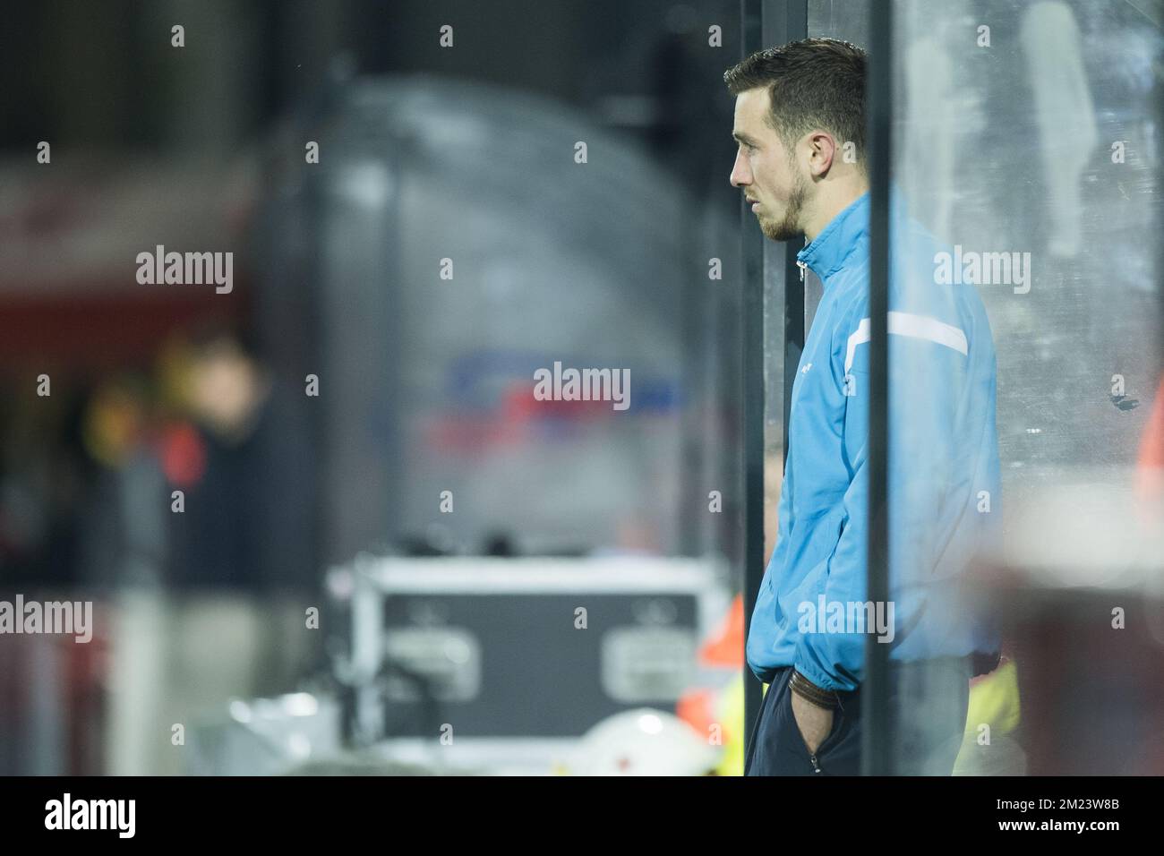 Gent's Brecht Dejaegere shows defeat after a soccer game between KV ...