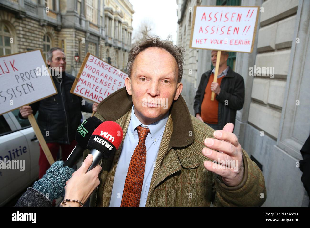 Lawyer Johan Platteau, defending Andre Gyselbrecht arrives for the ...