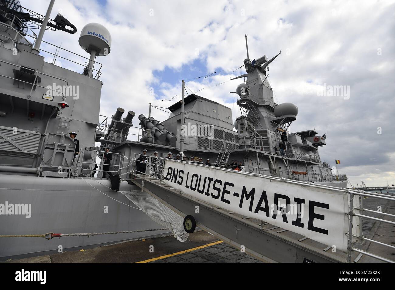 Illustration picture shows a visit to the Louise-Marie Frigate, on ...