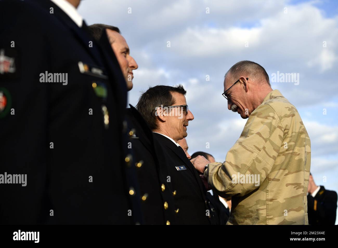 Chief of Defence General Marc Compernol pictured during a visit to the ...
