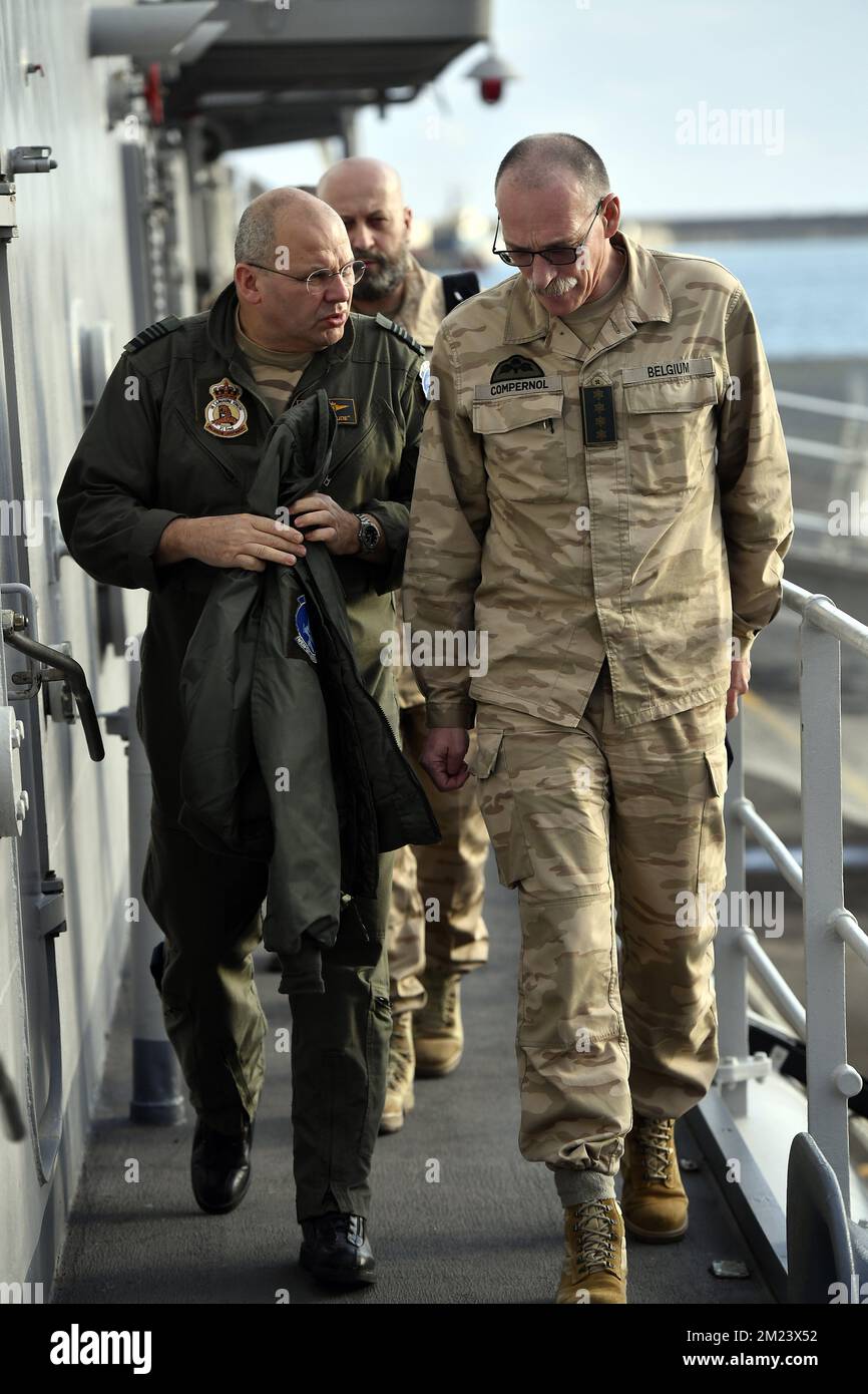 Chief Air Component Lieutenant General Claude Van de Voorde and Chief ...