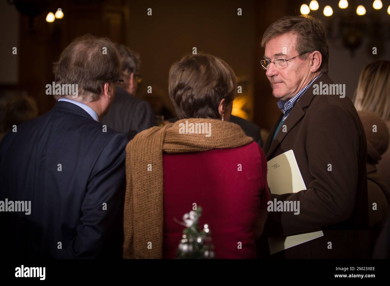 Finance Minister Johan Van Overtveldt pictured during the Christmas ...