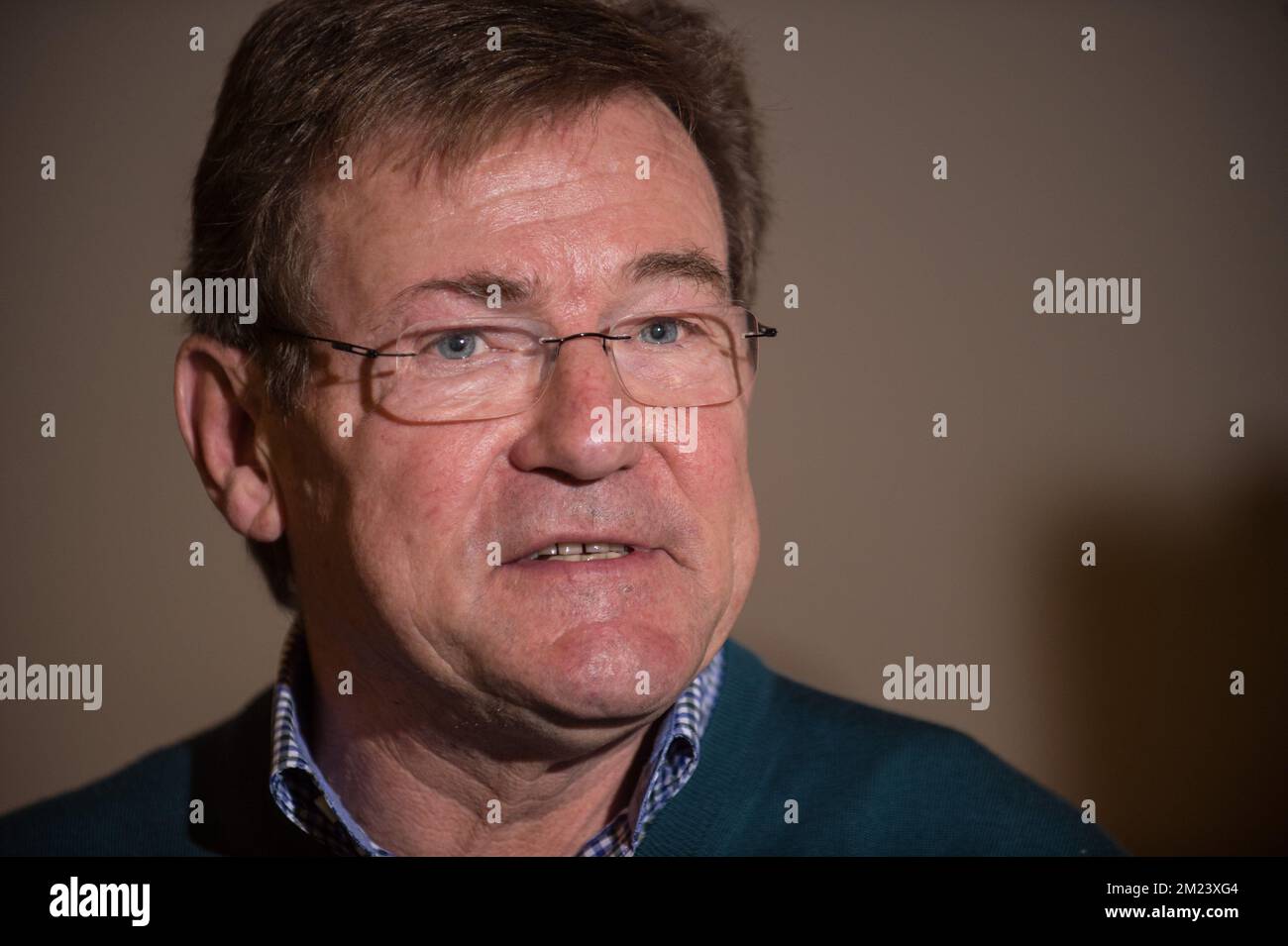 Finance Minister Johan Van Overtveldt pictured during the Christmas ...