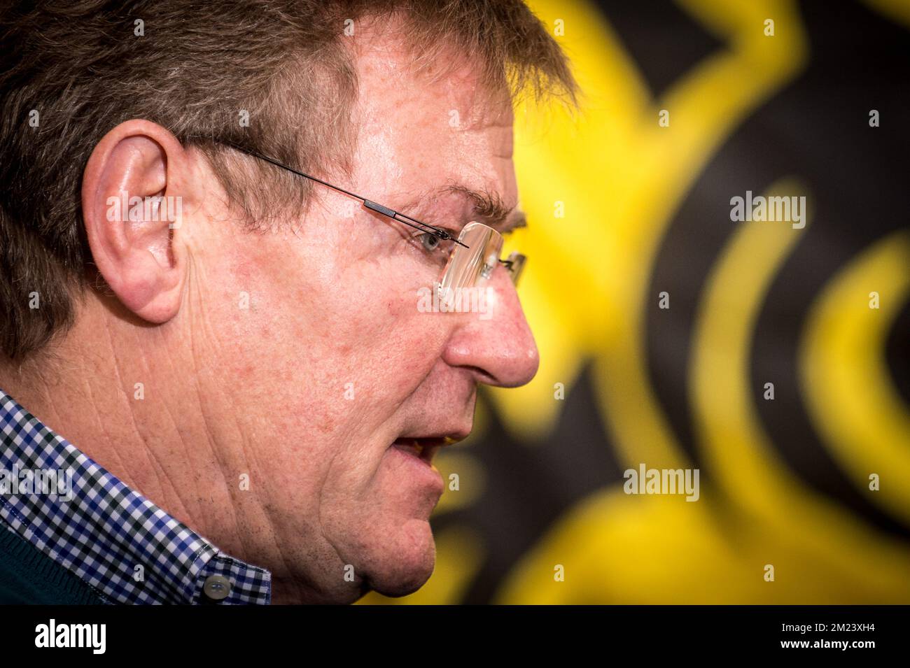 Finance Minister Johan Van Overtveldt pictured during the Christmas ...