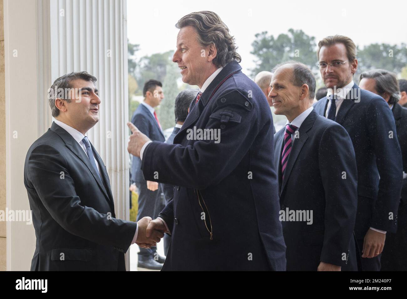 Netherlands Foreign Minister Bert Koenders arrives at the Irak Prime ...