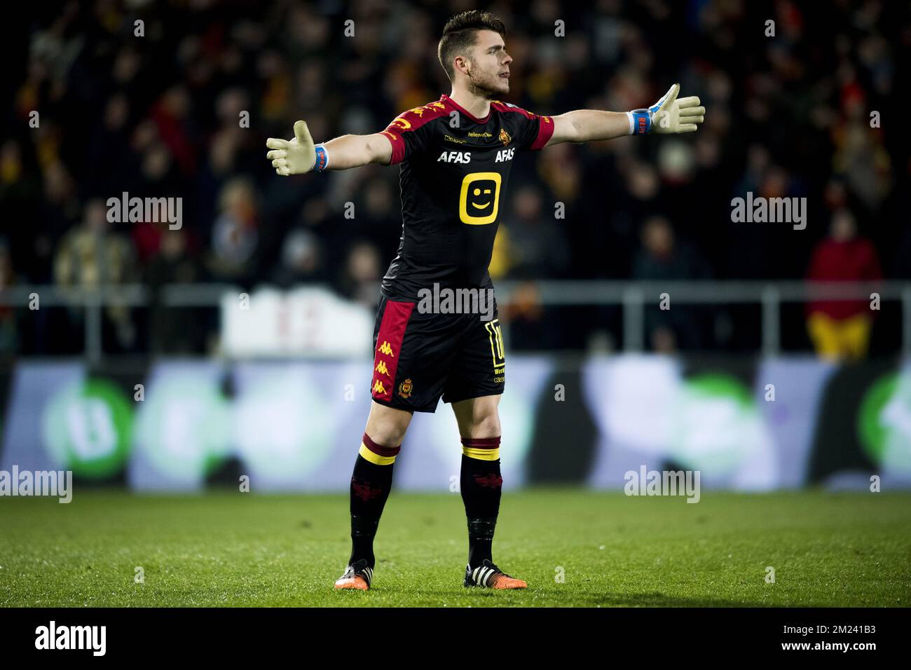 Mechelen's goalkeeper Colin Coosemans pictured in action during the ...