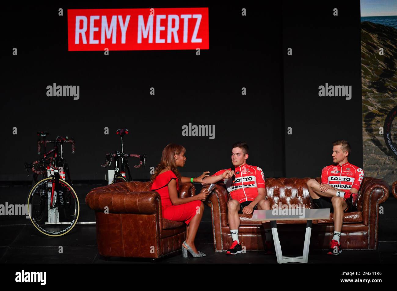 Remy Mertz and Belgian Tim Wellens of Lotto Soudal pictured during the ...