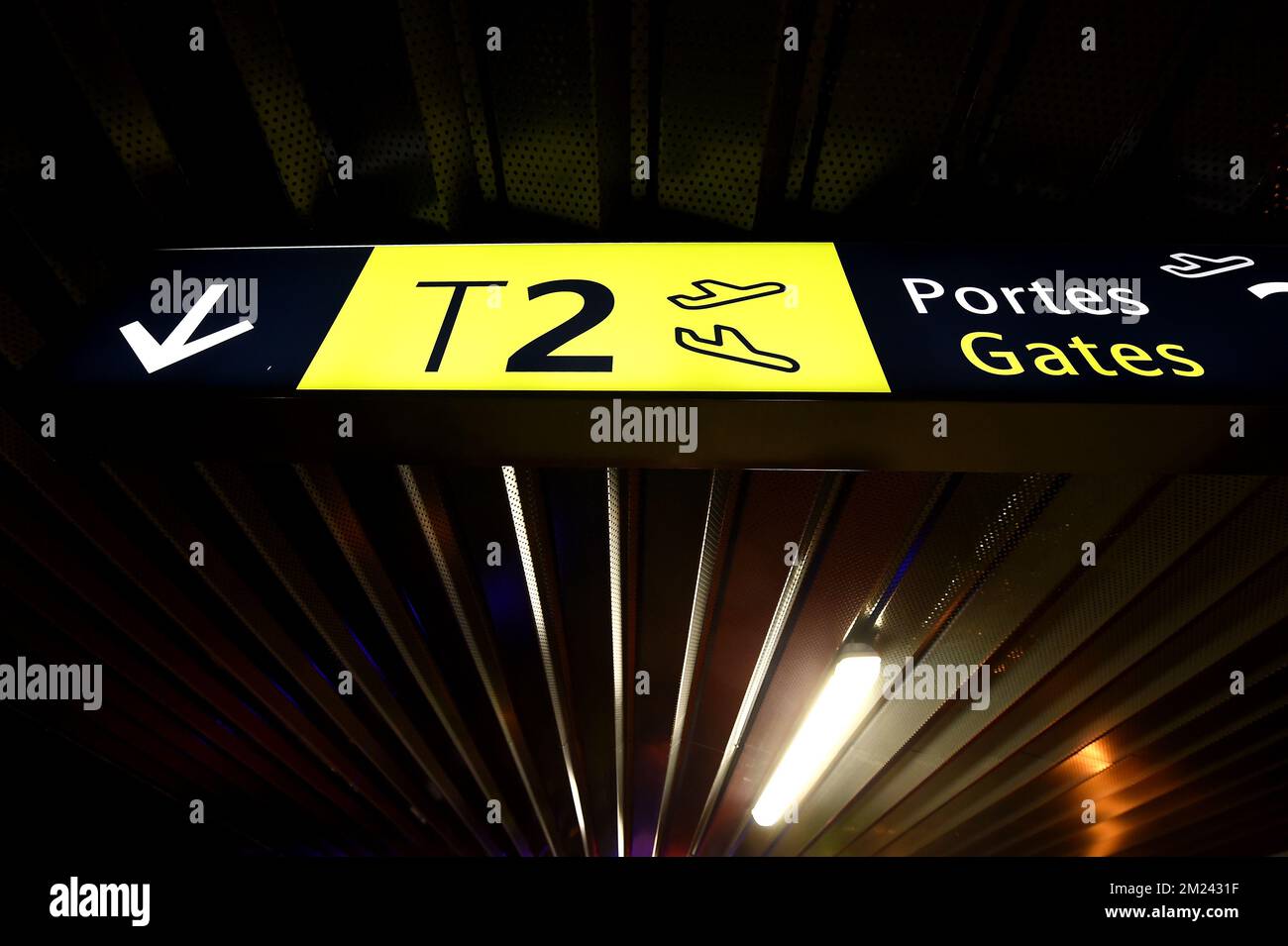Illustration picture taken during the inauguration of new terminal T2 ...
