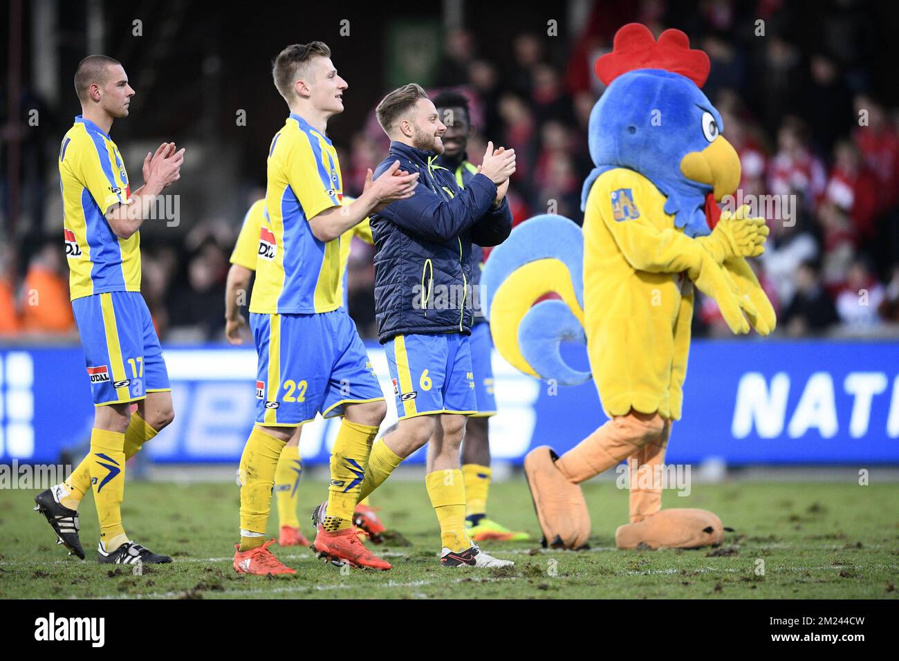 Westerlo's Kenneth Schuermans, Westerlo's Gilles Ruyssen and Westerlo's ...